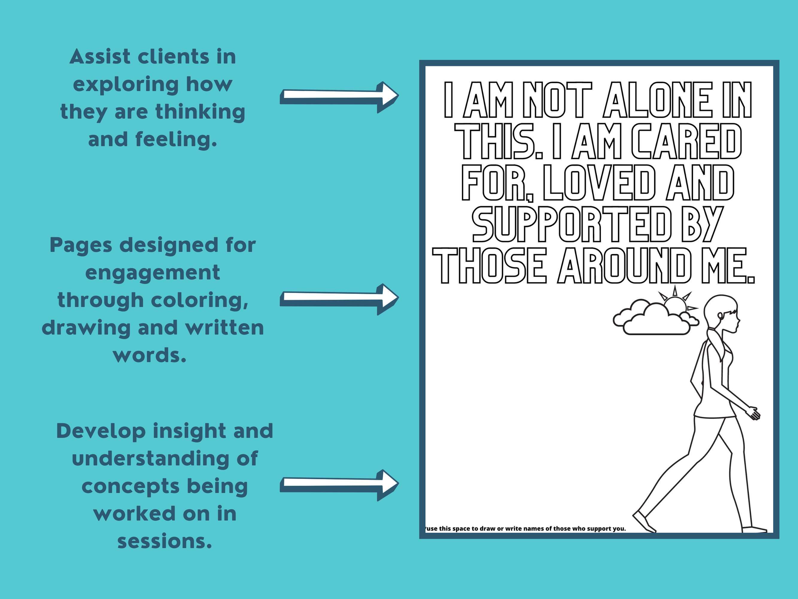 Anxiety Affirmations Coloring Pages - Adolescent Teen and Adult ...