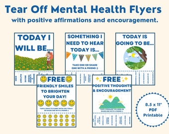 School Counselor Door Sign Mental Health Tear off Flyer - Etsy