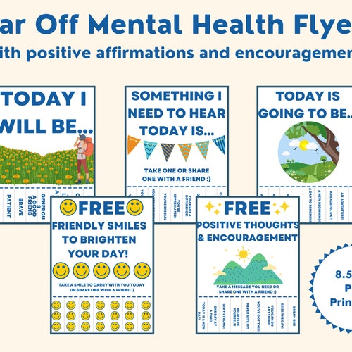 School Counselor Door Sign Mental Health Tear off Flyer - Etsy