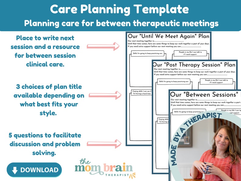 Post-therapy Session Care Plan: Coping Skills Worksheet (digital ...