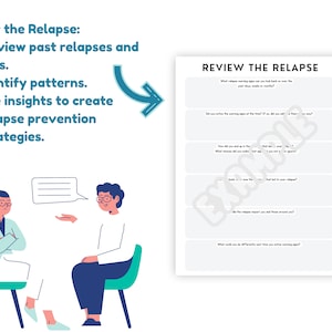 Relapse Prevention Worksheet Bundle: Substance Use Disorder Therapy ...