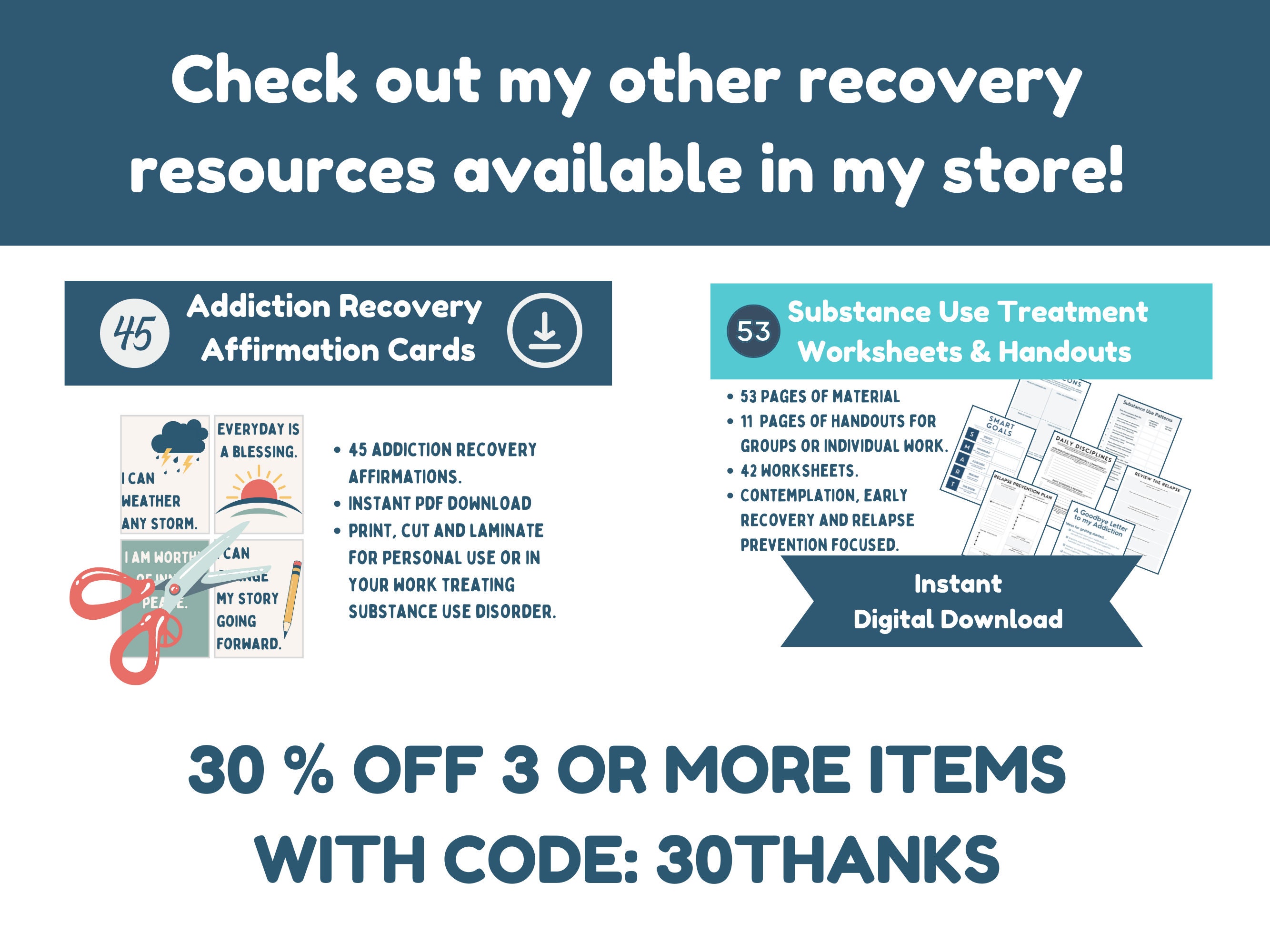 Addiction Recovery Coping Skills Cards: Sobriety, Relapse Prevention ...