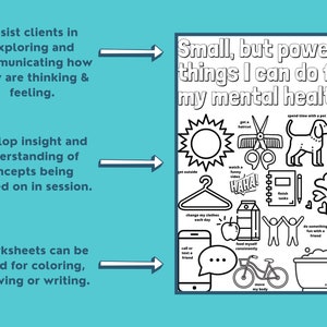 Depression Therapy Worksheets- Tween Adolescent Teen Mental Health ...