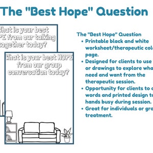 Addiction Counseling Worksheet Bundle, Solution-focused, Miracle ...