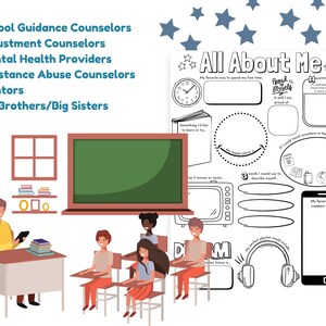 All About Me Tween and Teen Guidance Adjustment Counselor Worksheet ...