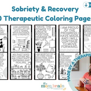 Addiction Recovery Coloring Pages: Relapse Prevention, Sobriety Journal ...