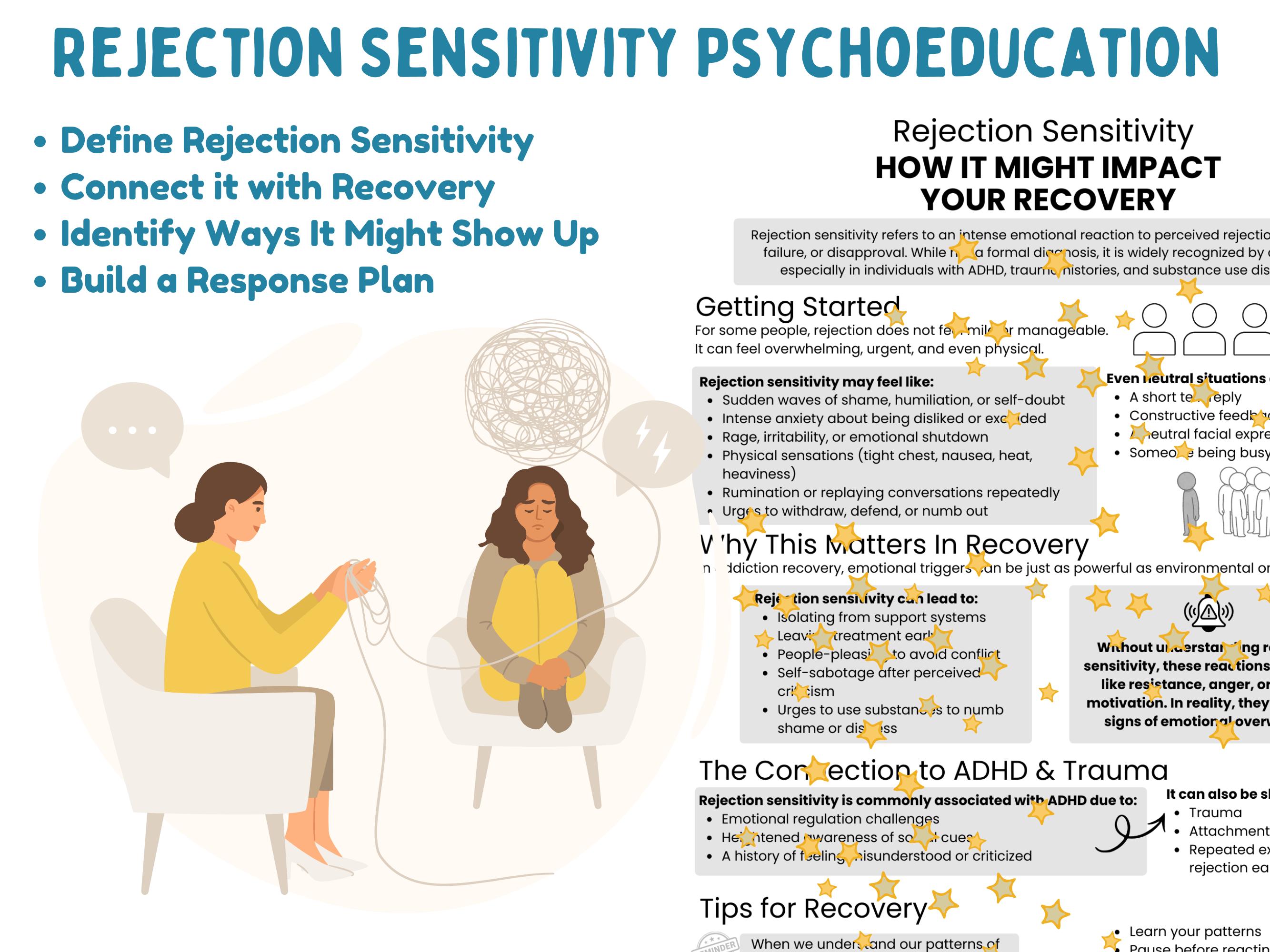 Rejection Sensitivity in Addiction Recovery: Printable Worksheet ...