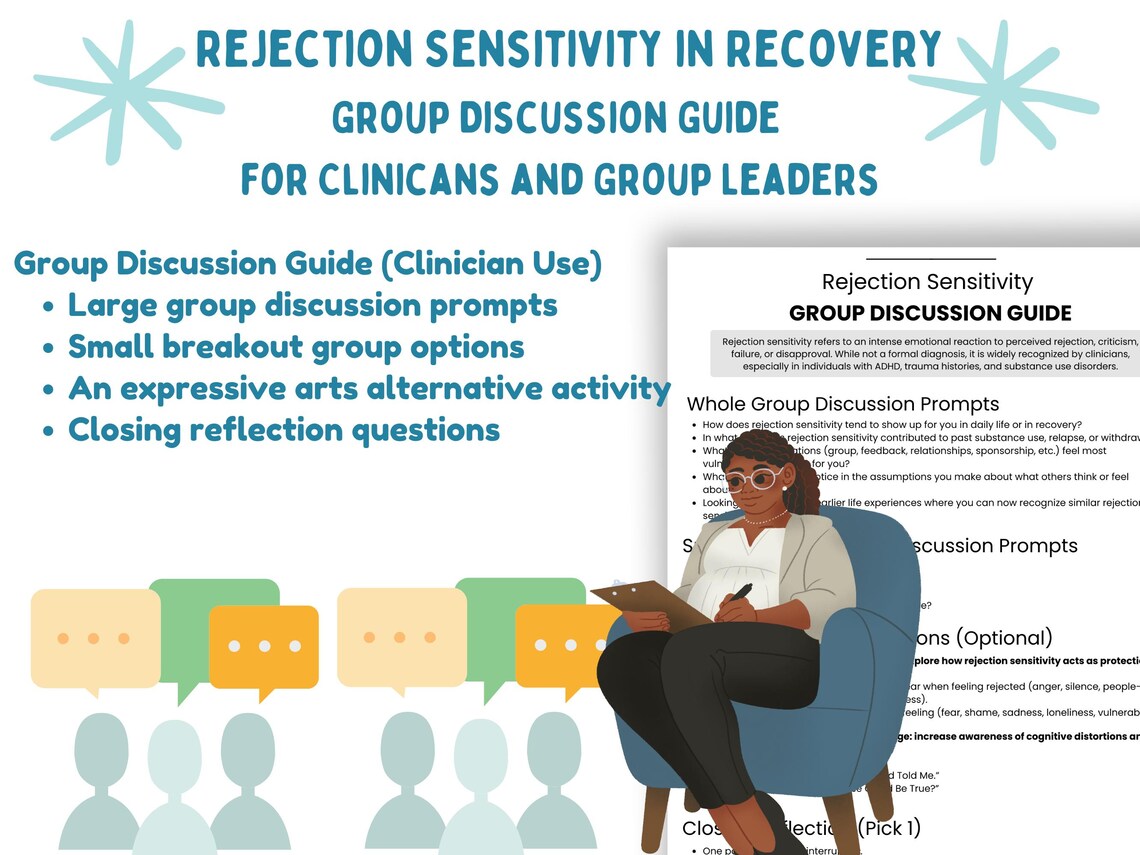 Rejection Sensitivity in Addiction Recovery: Printable Worksheet ...