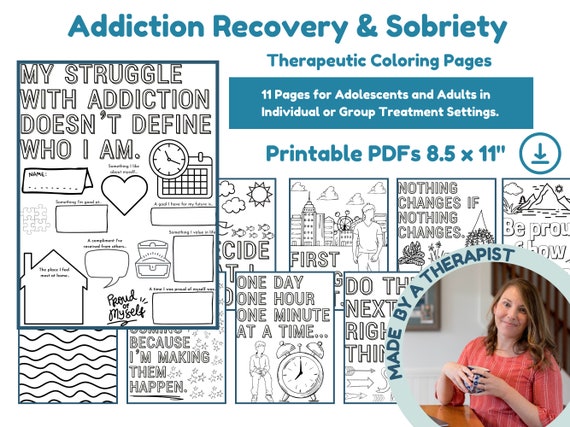 Relapse Prevention Coloring Sheets