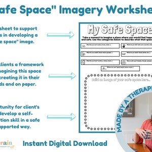 Safe Space Imagery Worksheet: Therapy Tool (digital Download) - Etsy