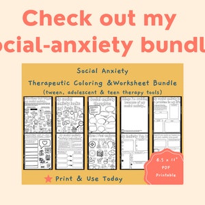 Anxiety Affirmations Coloring Pages - Adolescent Teen and Adult ...