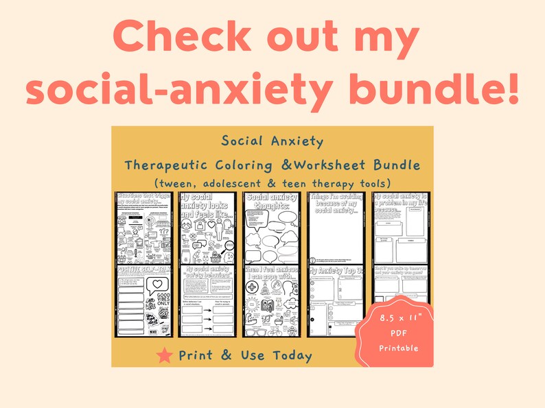 Anxiety Affirmations Coloring Pages - Adolescent Teen and Adult ...