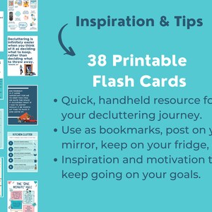 Printable Decluttering Guides, Checklists and Inspiration Cards, Home ...