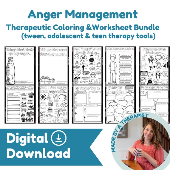 Hojas De Trabajo Sobre La Ira ⭐𝗟𝗮𝗽𝗯𝗼𝗼𝗸 😊 De