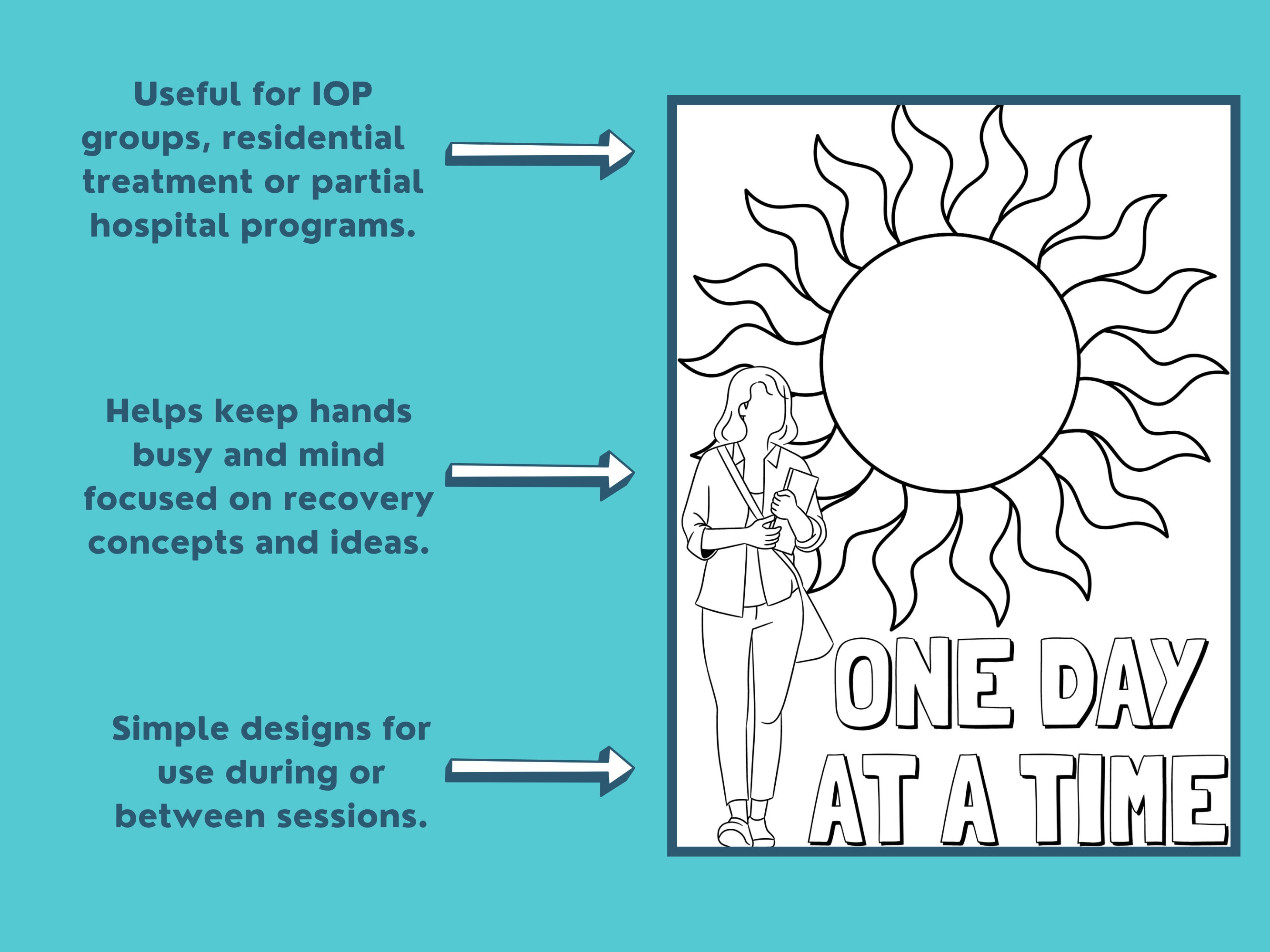 Addiction Recovery Coloring Pages: Relapse Prevention (digital Download ...