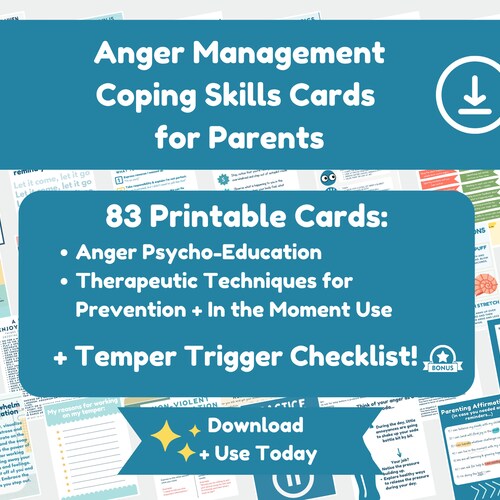 Anger Management Coping Skills for Teens Printable Handout - Etsy