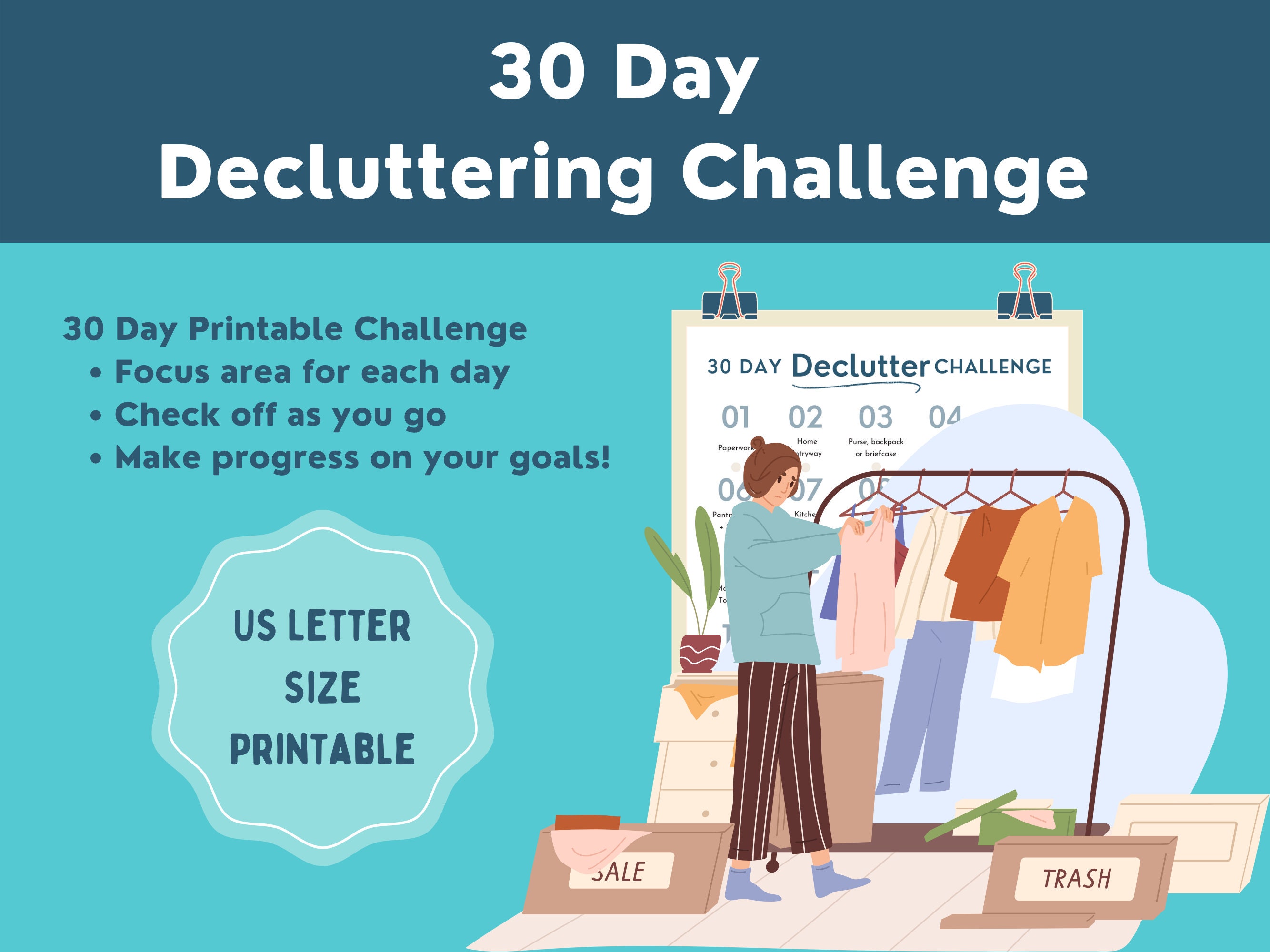 Printable Decluttering Guides Checklists and Inspiration - Etsy