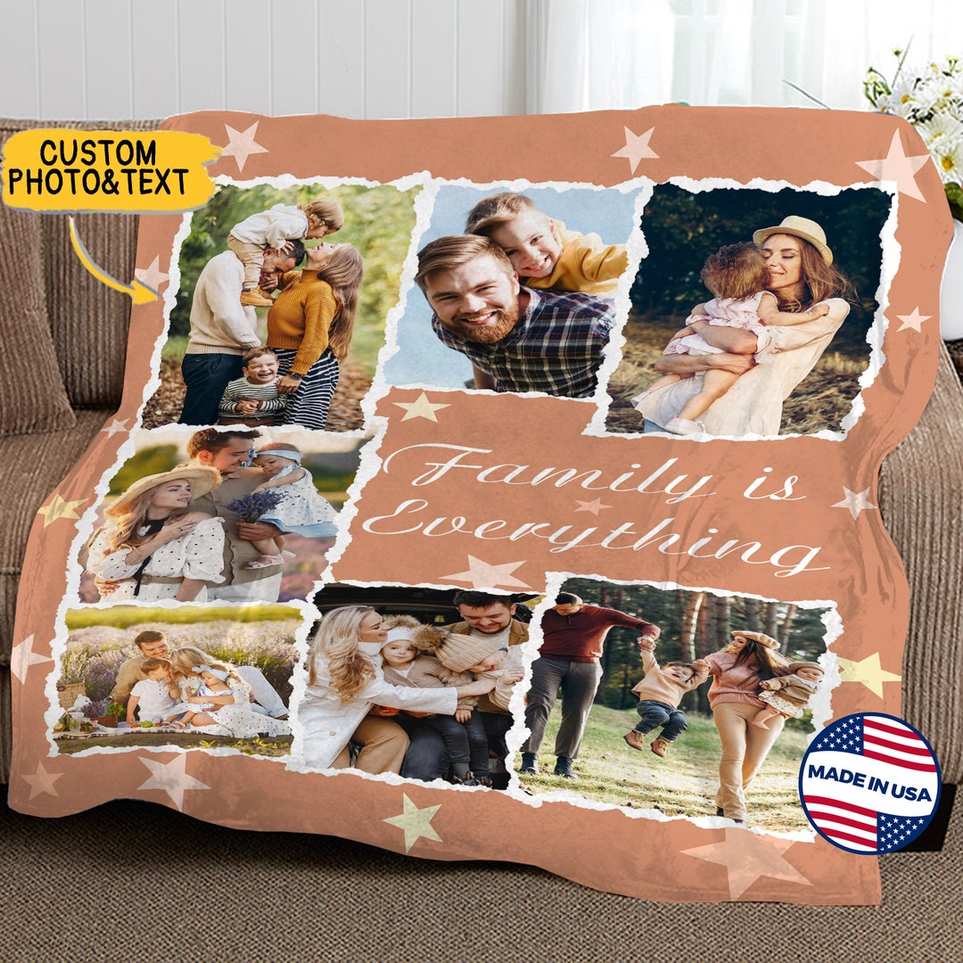 Custom Photo Blanket,personalized Picture Blanket,face Blankets,photo ...