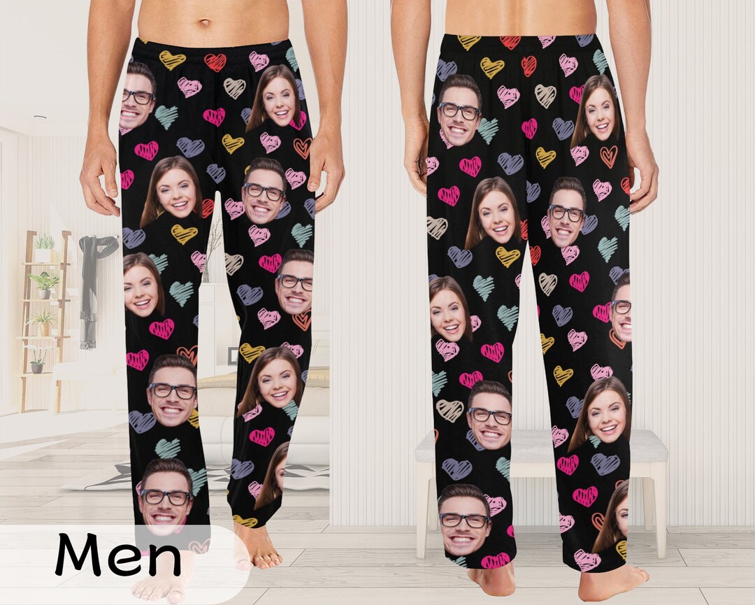 Personalized Face Pajama Pants, Custom Photo Gift - Etsy