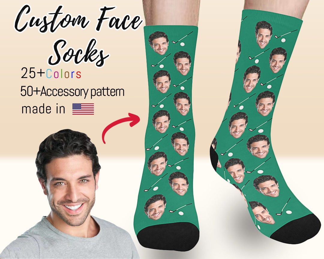 Personalized Face Photo Socks, Custom Printed Gift - Etsy