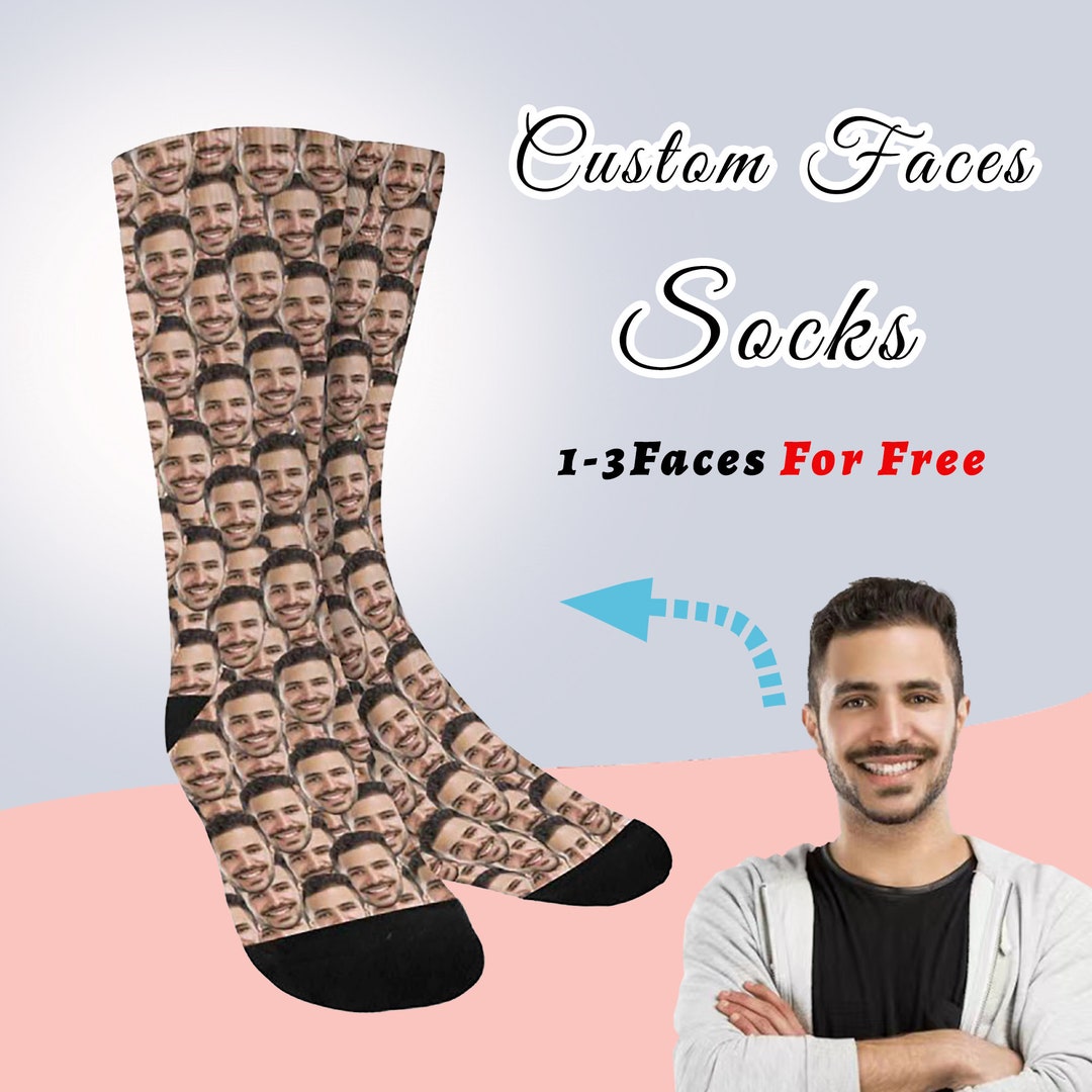 Personalized Photo Socks – Custom Face Socks, Picture Gift - Etsy