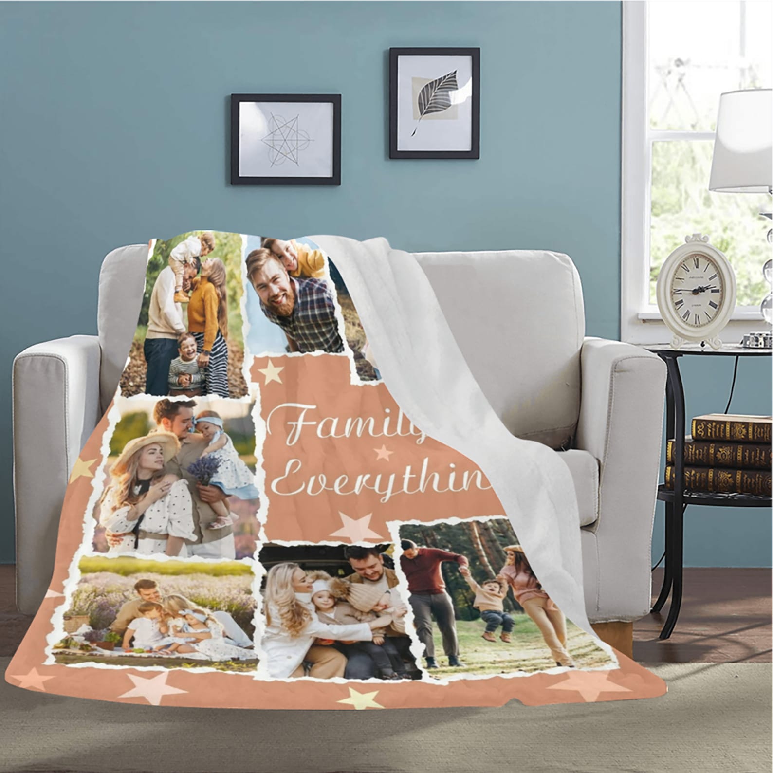 Custom Photo Blanketpersonalized Picture Blanketface - Etsy