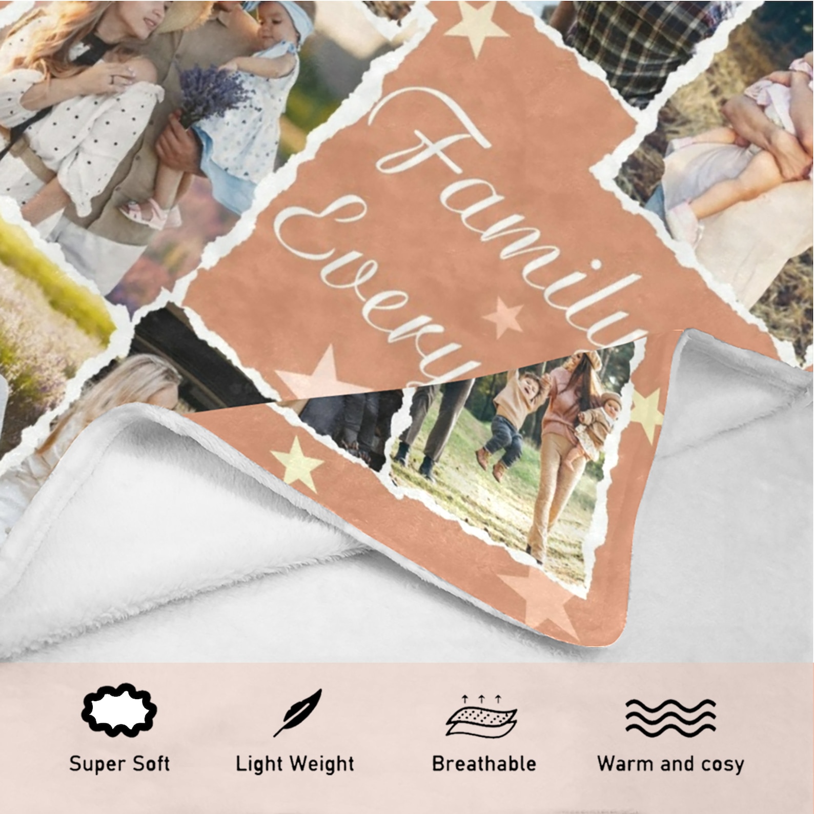 Custom Photo Blanketpersonalized Picture Blanketface - Etsy