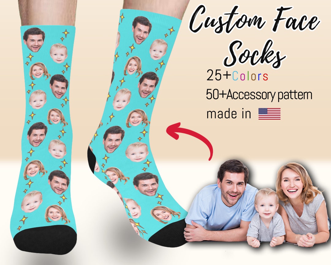 Custom Face Socks – Personalized Photo Socks, Pet Lover Gift - Etsy