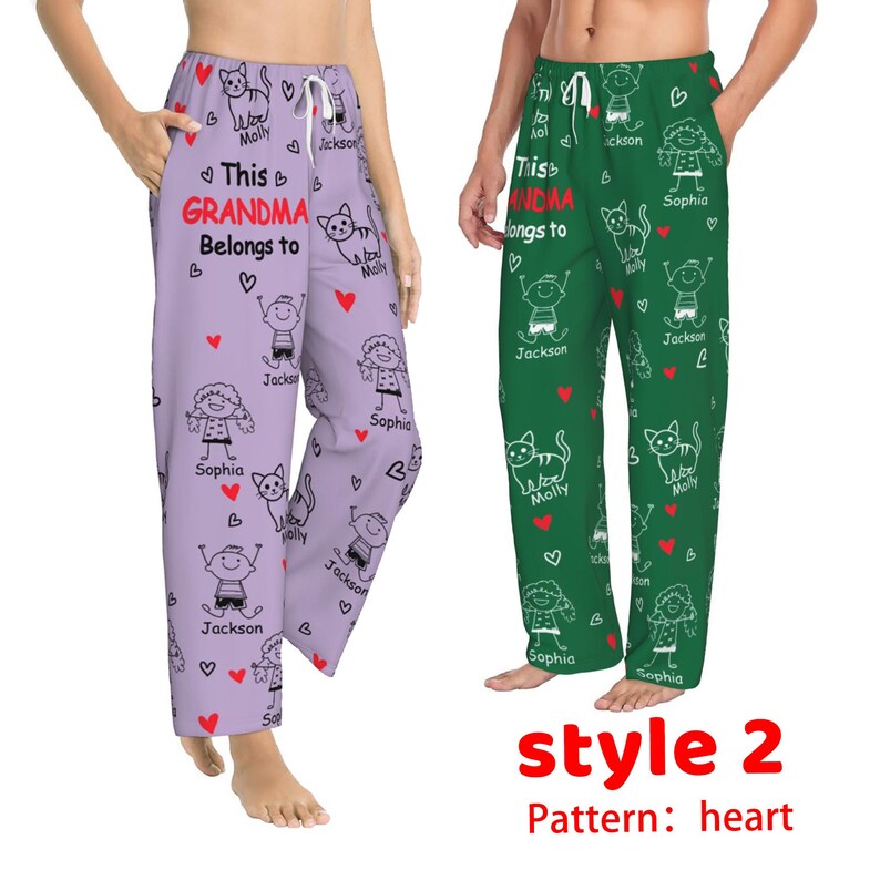 Personalized This Grandpa Belongs Pajamas Pants,a Cozy Christmas Gifts ...