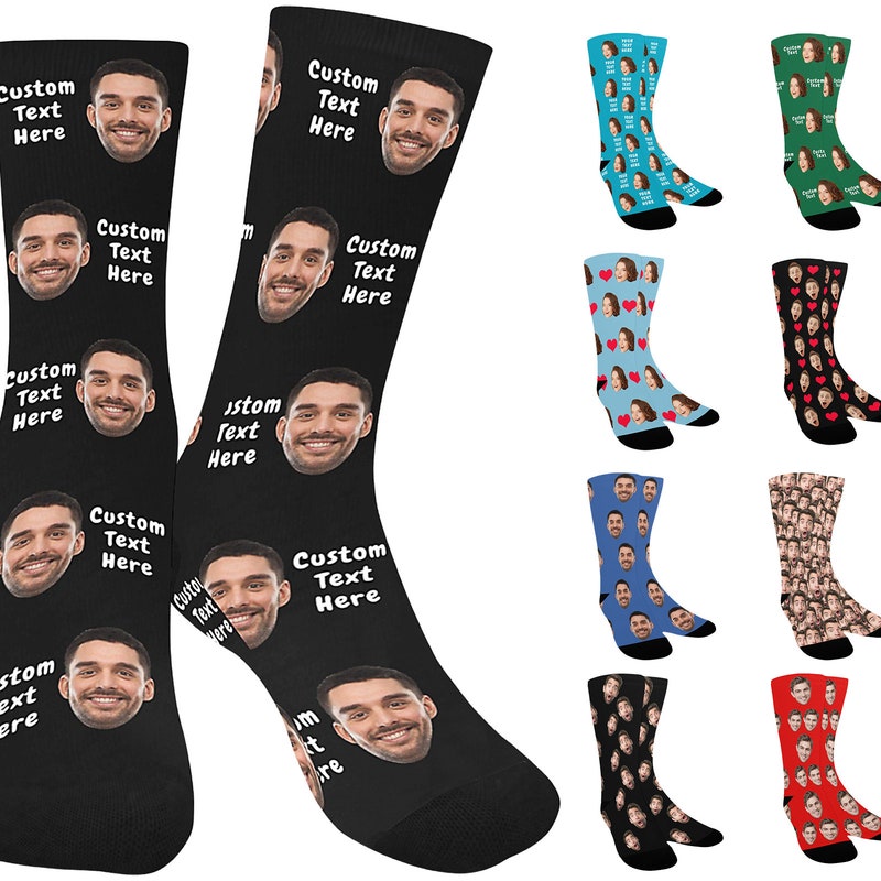 Custom Face Socks - Etsy
