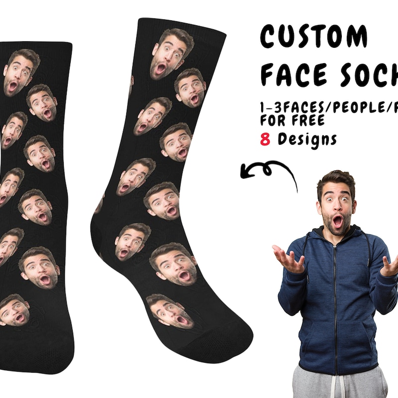 Custom Face Socks - Etsy