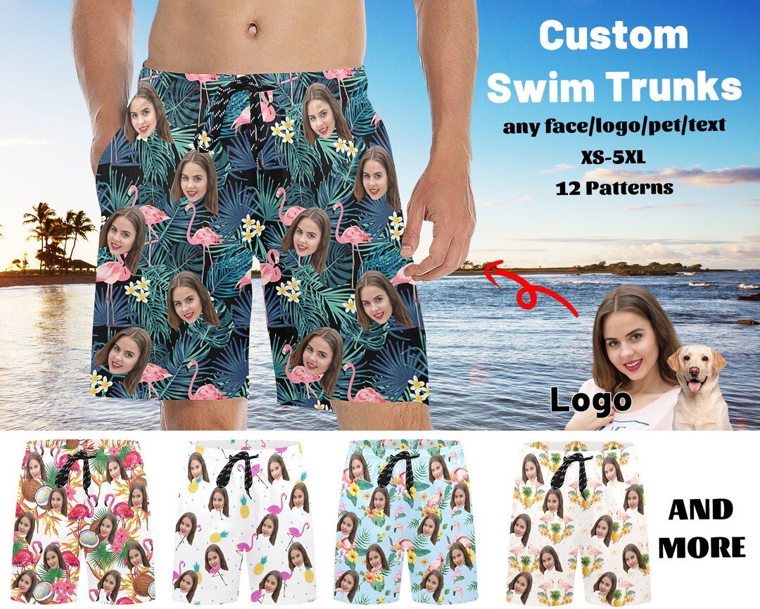 Custom Men Swimwear,custom Swim Trunks,personalized Swim Trunks,custom ...