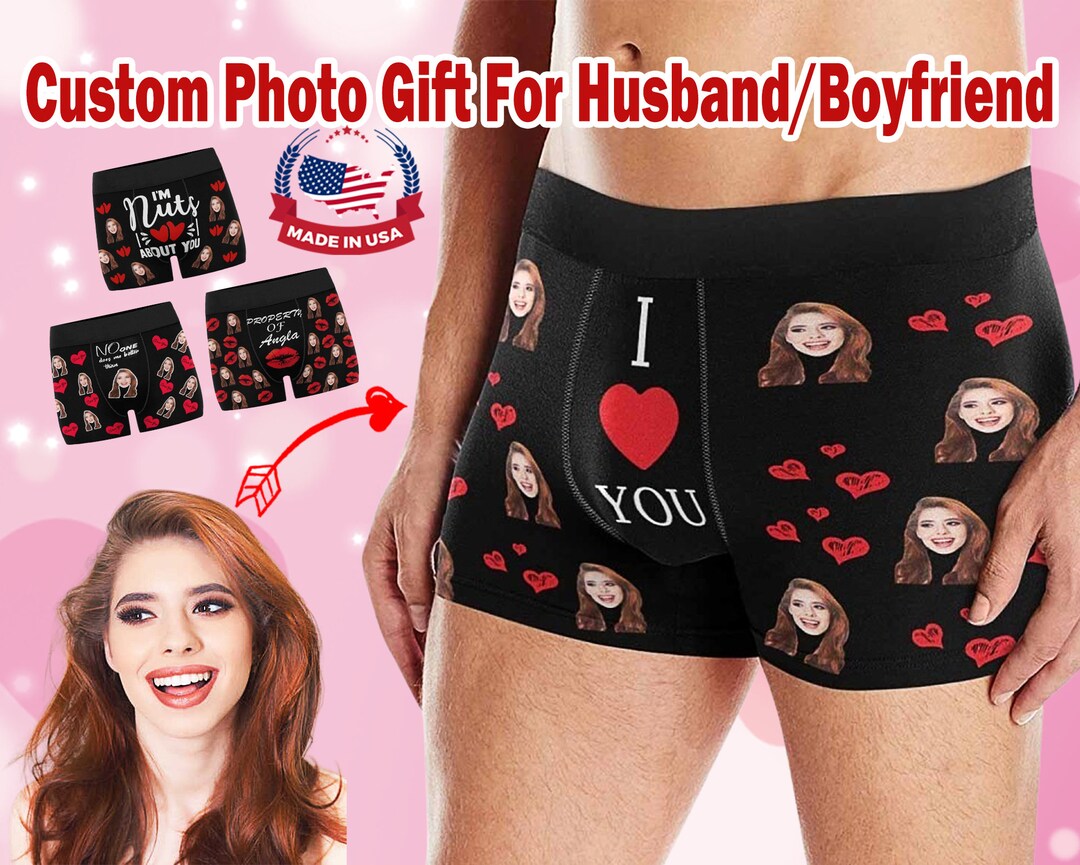 Custom Photo Boxer Brief,personalized Boxer With Face,men Underwear ...