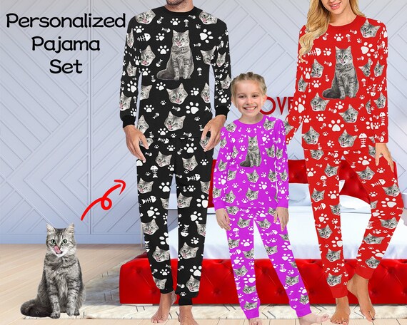 Custom Pajamas Setcustom Pjspersonalized Pajama - Etsy