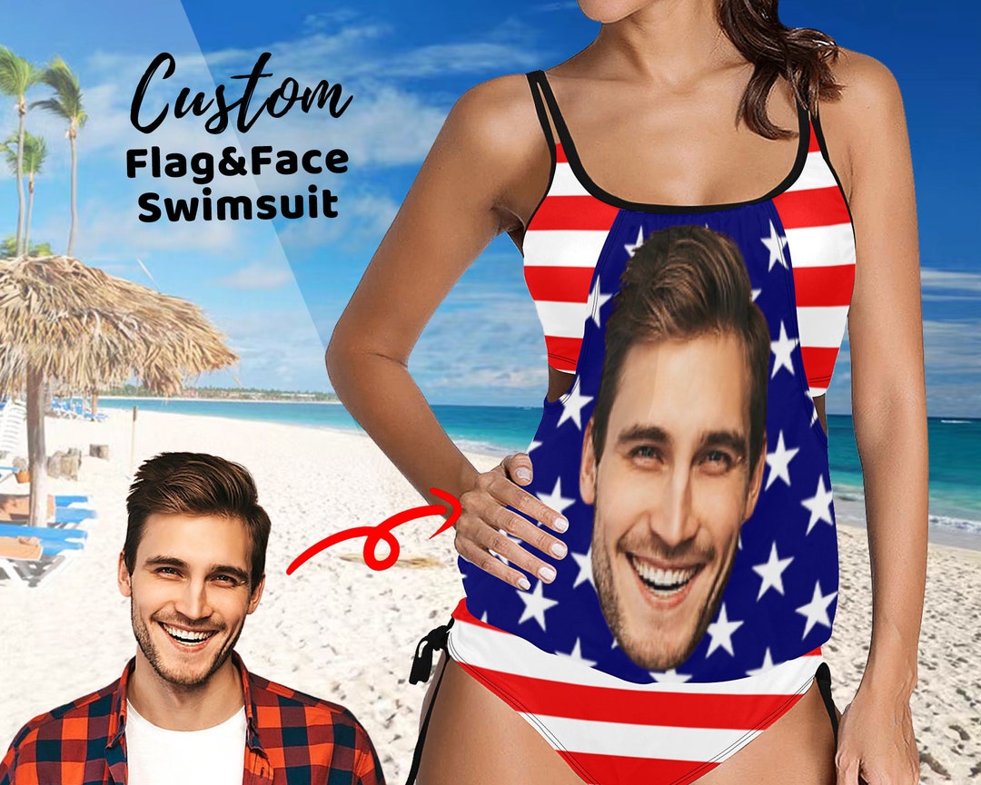 Custom Flag Swimsuit/personalize Swimsuit/women Swimsuit/bride Bathing ...