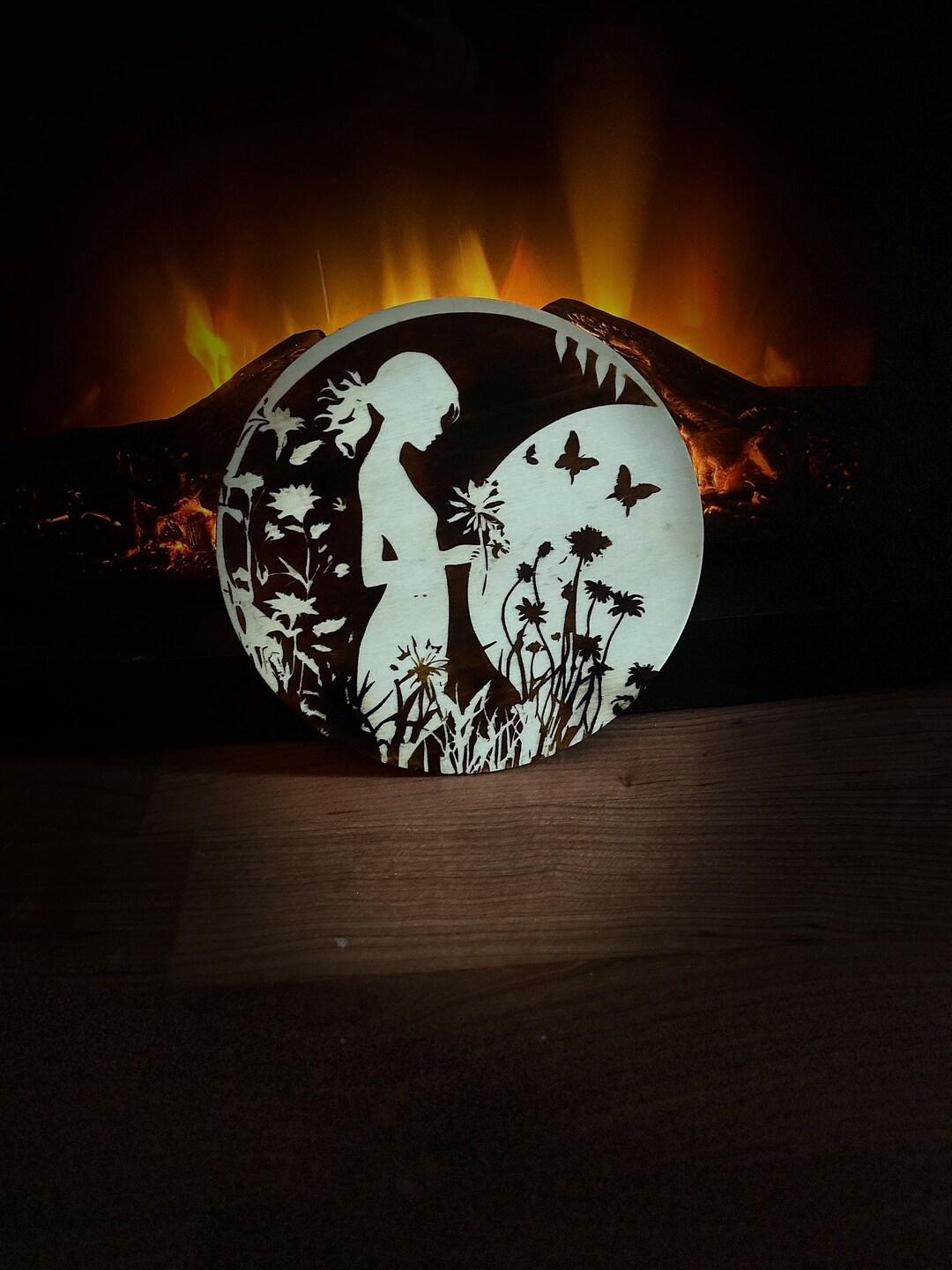 Flower Fairy Pyrography Decor - Etsy