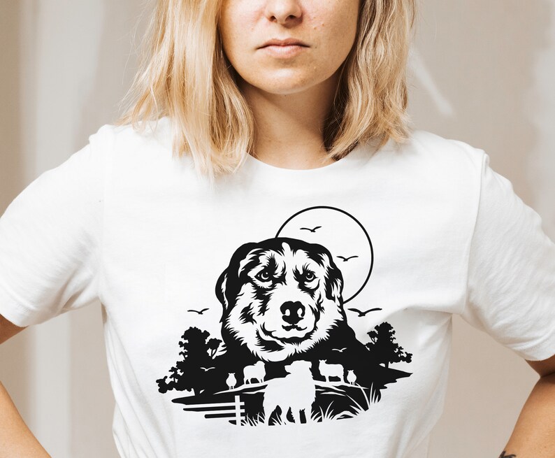 Shepherd Dog SVG File Guard Dog Svg Watcher Dog Svg Sheep - Etsy