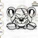 Bad Peeking Teddy Svg, Angry Teddy Svg, Bad Teddy Svg, Scary Teddy Svg ...