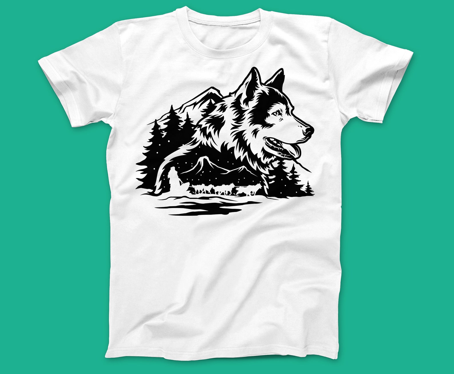 Sled Dog SVG File Snow Dog Svg Dogsled Svg Husky Svg - Etsy Canada