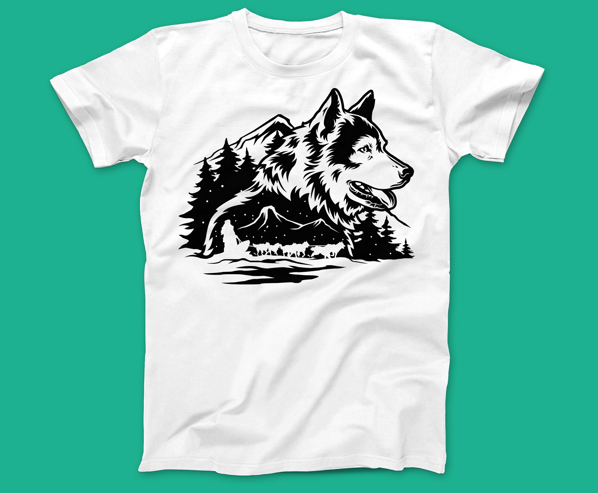 Sled Dog SVG File Snow Dog Svg Dogsled Svg Husky Svg - Etsy Canada