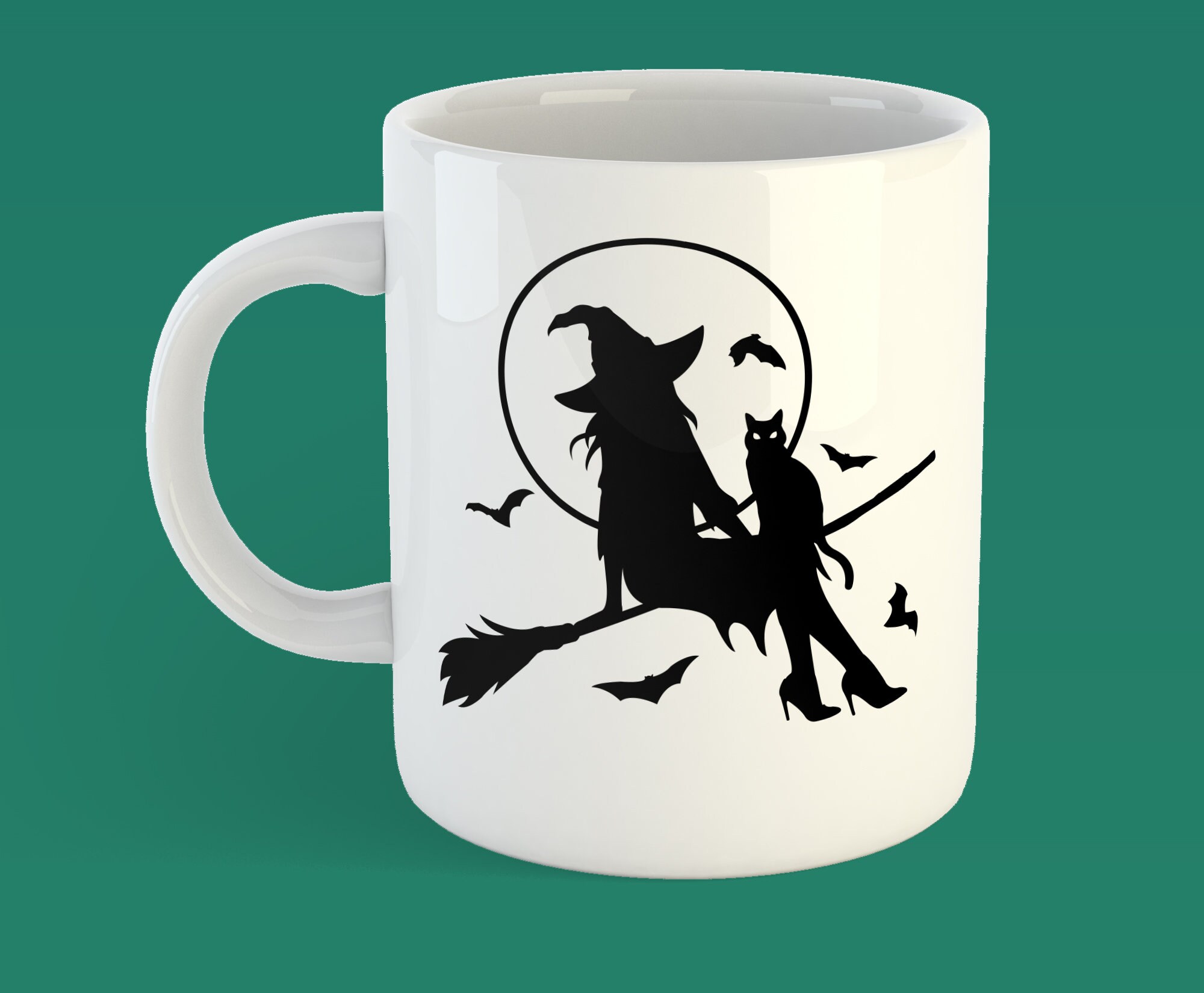 Witch SVG File Witch Svg Flying Witch Svg Witch Cat Svg - Etsy