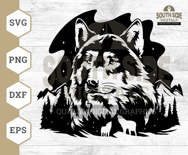 Wolf SVG File Wolf Svg Howling Wolf Svg Wolfpack Svg Wolf - Etsy
