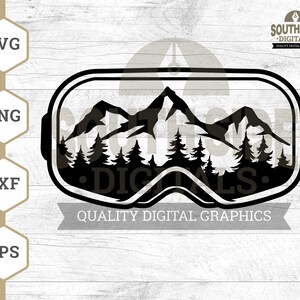 Snow Goggles SVG File, Ski Mask Svg, Mountain Goggles Svg, Snow Mask ...