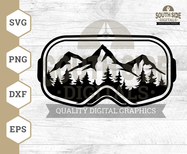 Snow Goggles SVG File Ski Mask Svg Mountain Goggles Svg - Etsy