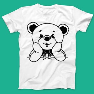 Cute Happy Bear Svg, Happy Bear Svg, Cute Bear Svg, Bear Smile Svg ...