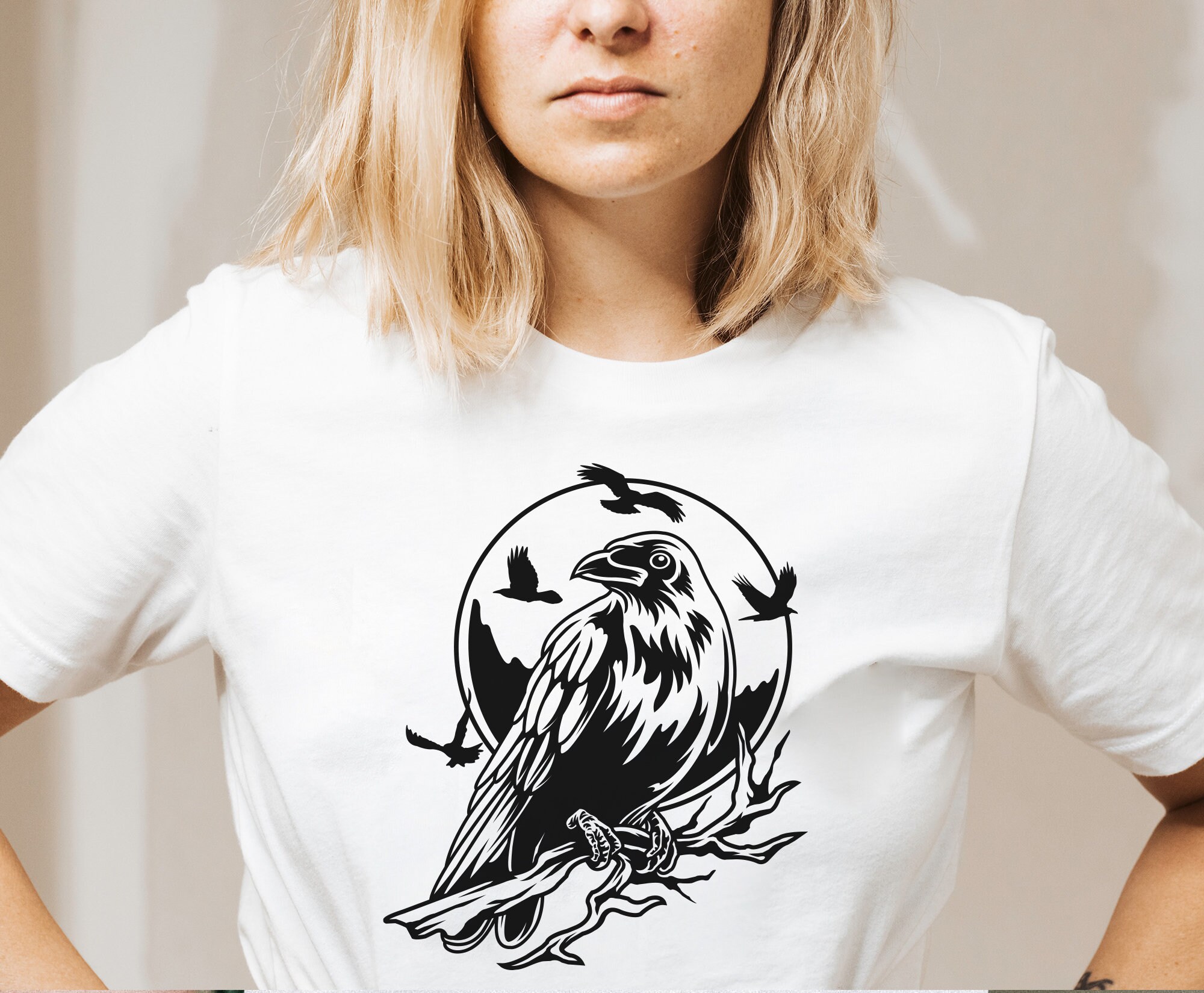 Raven Bird SVG File Raven Svg Black Bird Svg Flying Raven - Etsy Australia