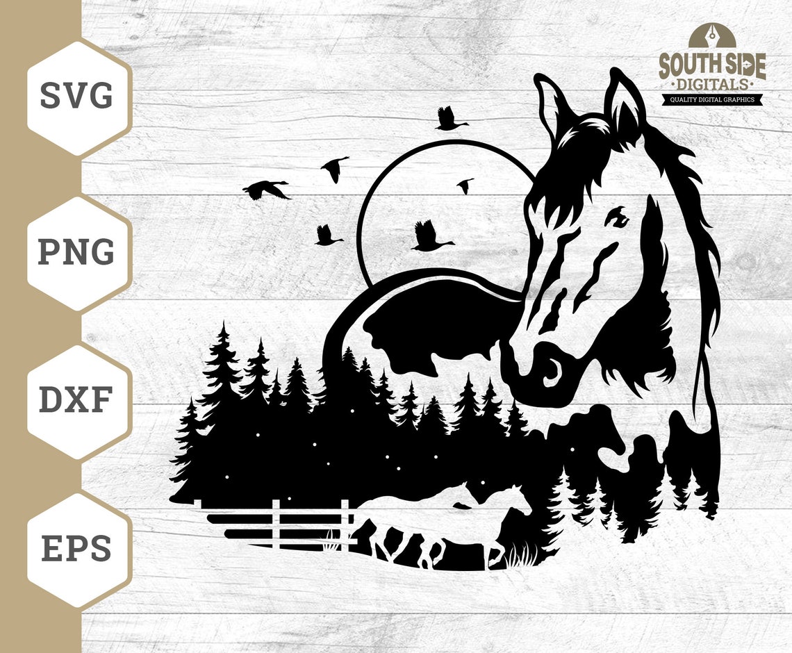 Mustang Horse SVG File Mustang Svg Horse Svg Running Horse | Etsy