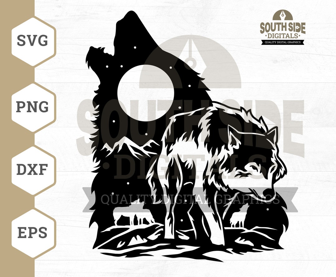 Wolf SVG File, Gray Wolf Svg, Alpha Wolf Svg, Wild Wolf Svg, Wolf Svg ...