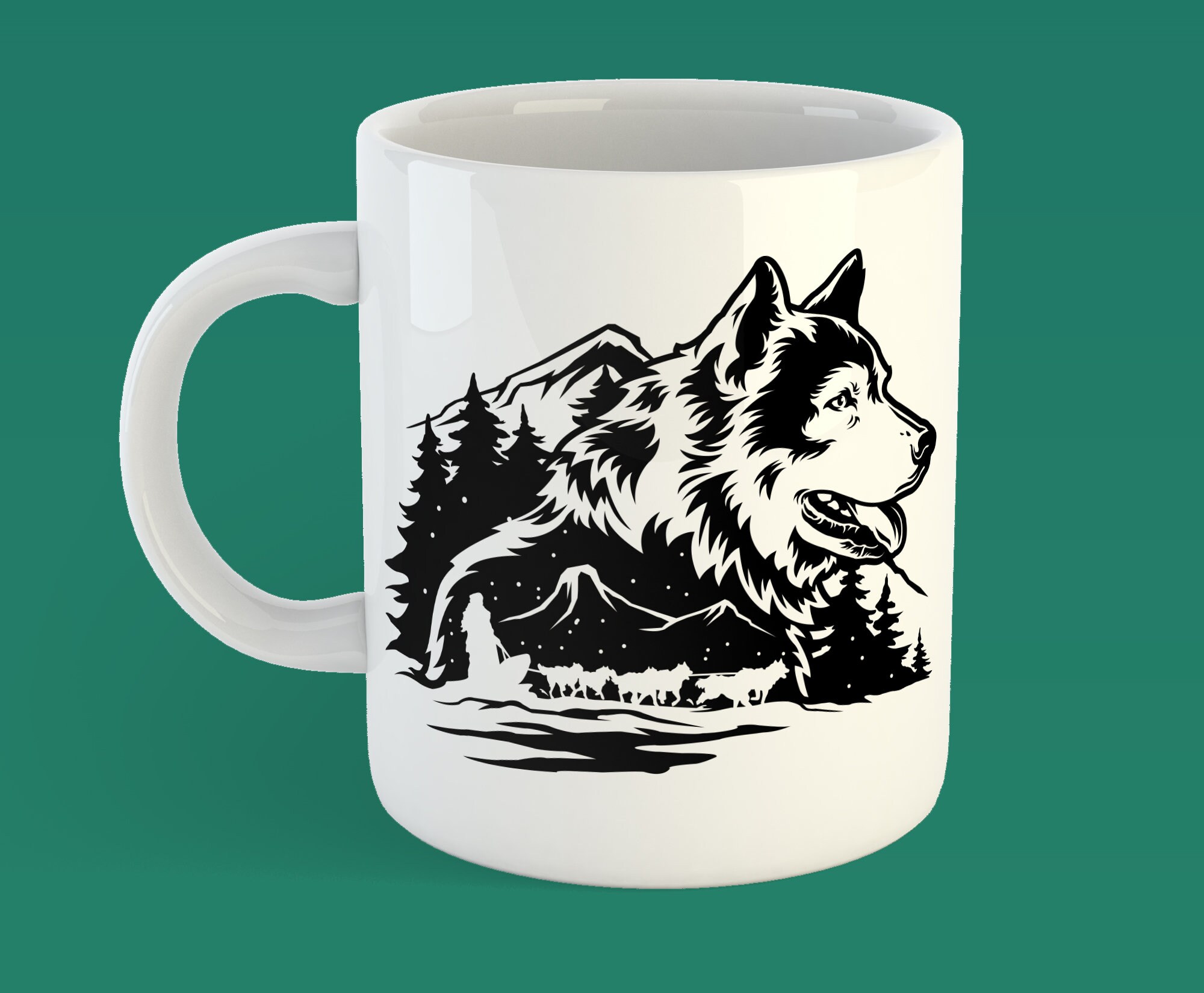 Sled Dog SVG File Snow Dog Svg Dogsled Svg Husky Svg - Etsy Canada