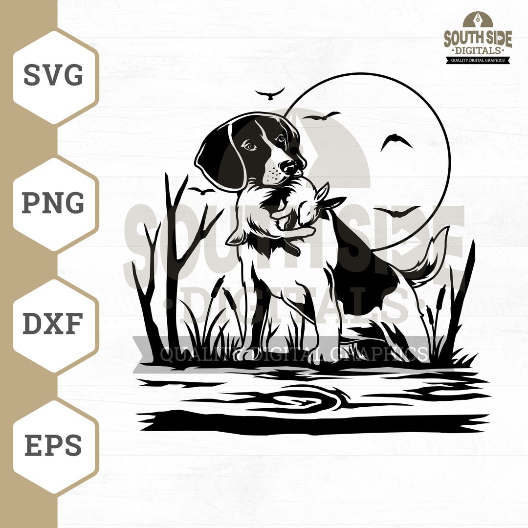 Rabbit Hunting SVG File, Rabbit Hunter Svg, Hunting Dog Svg, Hunting ...